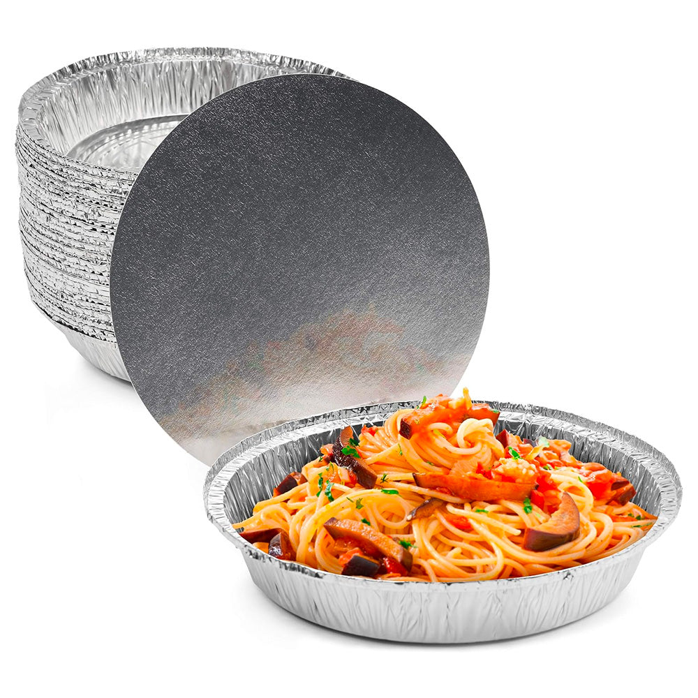 Marmita de aluminio con tapa 850ml - Pack x100 – todoplas.uy