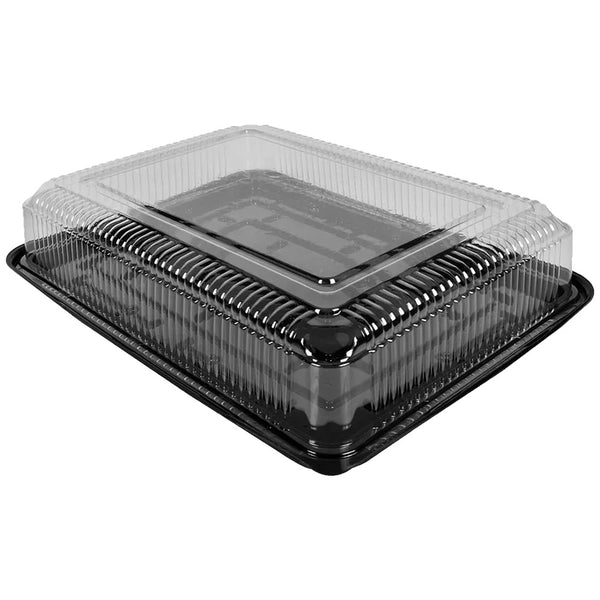 Tortera rectangular con base negra para postres grande - todoplas.uy – todoplas.uy